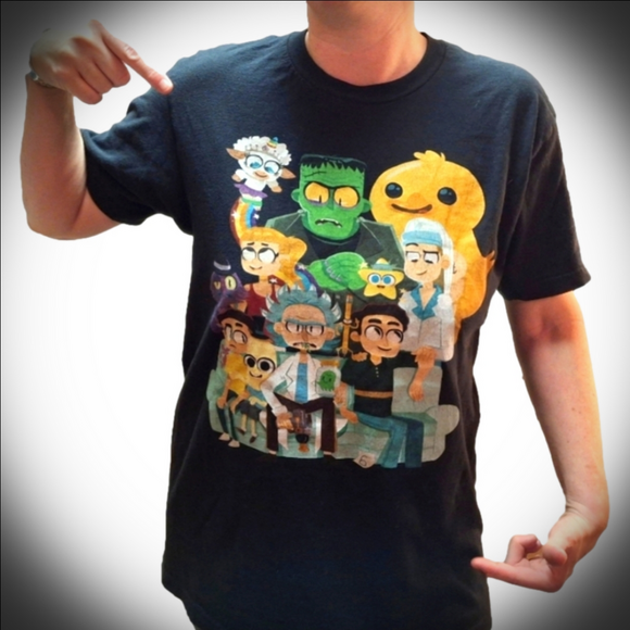 Adult Swim | Shirts | Vintage Adult Swim Rick Morty Large Graphic Black ...